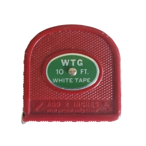 wtg | Other | Vintage Wtg Ft White Measuring Tape With Case Mini Size 2 ...
